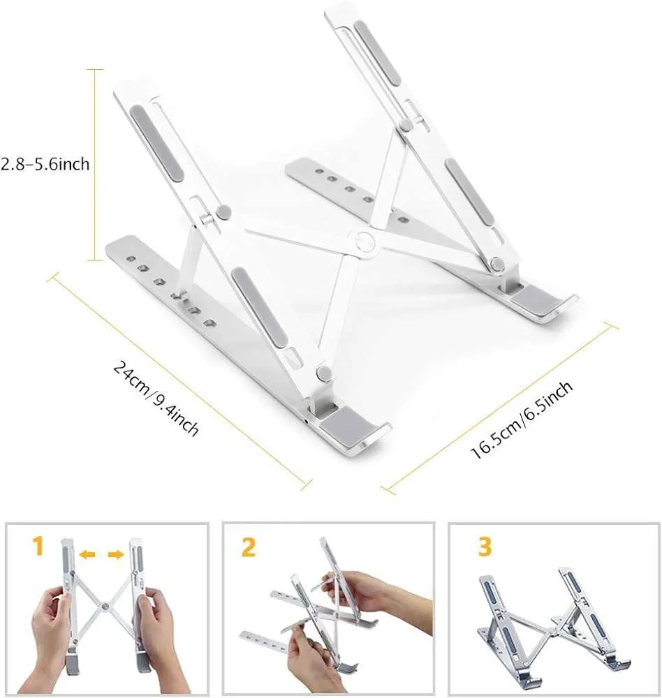 Adjustable Aluminum Laptop Stand - Gadget Asia