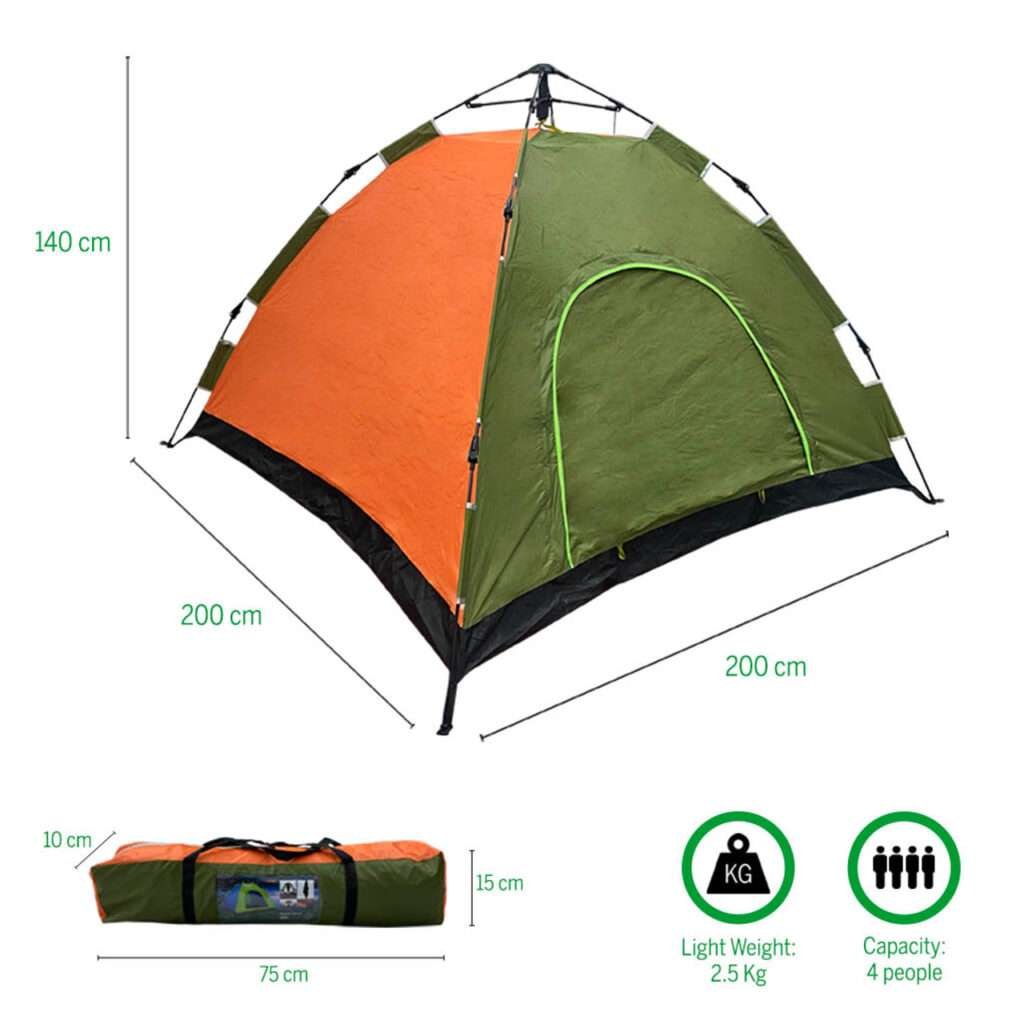 4 Person Pop Up Camping Tent - Gadget Asia