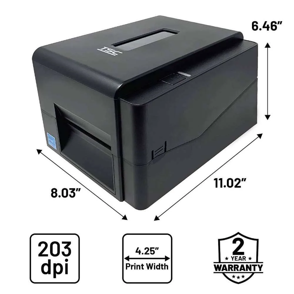 TSC TE-244 110 mm POS Barcode Sticker Label Printer - Gadget Asia